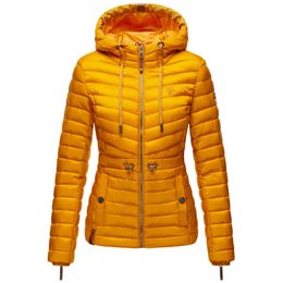 Marikoo Damen Outdoorjacke "Aniyaa", gelb, Gr. S, Obermaterial: 100% Nylon, Innenseite: 100% Polyester, Jacken, Steppjacke mit Kapuze