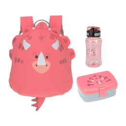 Lässig LÄSSIG Kinder Rucksack "Kinderrucksack mit Brotdose & Trinkflasche About Friends", rosa, Obermaterial: 100% Kunststoff plastic., Rucksäcke