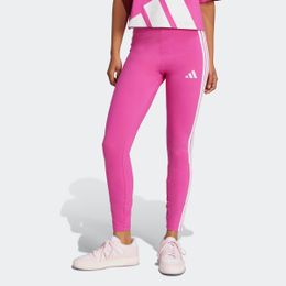 Damen Trainingstights "W 3S SJ LEG", pink, Gr. XL, adidas Sportswear, Obermaterial: 90% Baumwolle, 10% Elasthan, Hosen