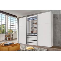 Schwebet&uuml;renschrank wimex, B:300cm H:236cm T:65cm, wei&szlig;, Schr&auml;nke, "Magic by fresh to go", mit drehbarer Spiegelt&uuml;r