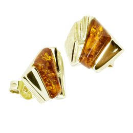 OSTSEE-SCHMUCK Damen Paar Ohrstecker "- Mette - Gold 333/000 - Bernstein", Gelbgold 333, gold, Gelbgold 333, Ohrringe