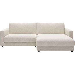 Ecksofa Home Affaire, B:265cm H:85cm T:190cmnature, 100% Polyester, Wohnzimmer, Sofas, "Ecksofa Jiro, L-Form, gro&szlig;e Sitztiefe, Breite 265 cm", lose