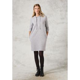Cecil Damen Strickkleid, grau, Gr. XXL, unifarben, Stoff, 66% Polyester, 29% Viskose, 4% Polyamid, 1% Elasthan, Kleider, knielang