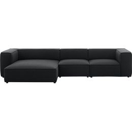 Ecksofa W.Schillig, B:341cm H:66cm T:164cm, grau, ROHLEDER Jacquard-Flachgewebe Q2 O10 (60% Polyacryl, 40% Polyester), Wohnzimmer, Sofas,