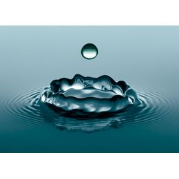 papermoon Fototapete "Water Droplets", B/L: 4m x 2,6m, Bahnen: 8 Stk., bunt, Tapeten
