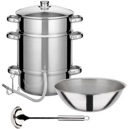 GSW Einkochtopf, &Oslash; 25cm, silber, T&ouml;pfe, Edelstahl, Induktion