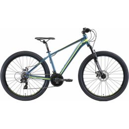 Bikestar Mountainbike, 41cm, 27,5 Zoll (69,85cm), blau, Fahrräder, für Damen und Herren, Kettenschaltung