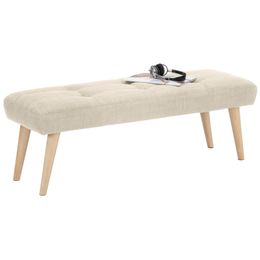 Bank Home Affaire, B:120cm, beige, Garten, Sitzb&auml;nke, "Amrum", im Struckturstoff