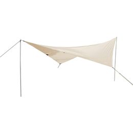 EXPLORER Sonnensegel "Sonnensegel 3x4m rechteckig wasserabweisend mit Stangen", B/T: 400cm x 300cm, beige, Terasse, Sonnensegel, nach Standard 801 in