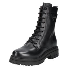 Nero Giardini Damen Schnürstiefelette "Nero Giardini Stiefelette Leder", Gr. 39, schwarz, Leder, Schuhe