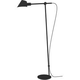 Stehlampe "STAY", 1, Ø 15cm H: 135cm, schwarz, design for the people, Wohnzimmer, Leuchten, Gelenkarm flexibel verstellbar