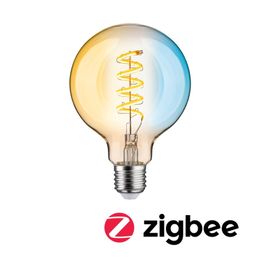 Paulmann LED-Leuchtmittel "Smart Filament G95 600lm 2200K-5500K gold 230V", L:14cm &Oslash;:9,5cm, gold, Leuchtmittel