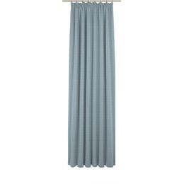 Vorhang WIRTH, B:132cm H:355cm, blau, Baumwolle, Polyester, Wohnzimmer, Gardinen, "Torbole", nach Ma&szlig;