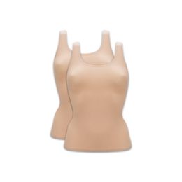 Chantelle Damen Unterhemd "Unterhemd SOFTSTRETCH 2er Pack", beige, Obermaterial: 80% Polyamid PA. 20% Elasthan EL., Unterhemden