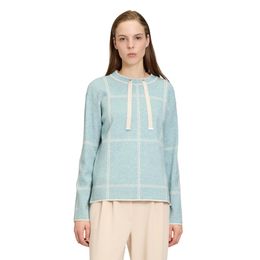 Betty Barclay Damen Strickpullover "Damen Strickpullover kariert", blau, Gr. 40, Strick, Obermaterial: 50% Viskose, 27% Polyester, 23% Polyamid.,
