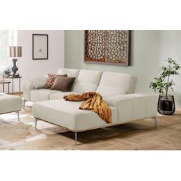 Ecksofa W.Schillig, B:279cm H:88cm T:178cm, wei&szlig;, Longlife Xtra-Leder Z73: Naturwalkleder der Luxusklasse aus den erlesensten Rohh&auml;uten. Hautst&auml;rke
