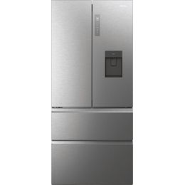 Haier French Door "HFW7819EWMP", B:83cm H:192,5cm T:66,9cm, silber, Kühlschränke, 193 cm hoch, 83 cm breit, Nutzinhalt: 537 Liter, Cold Drink Tank