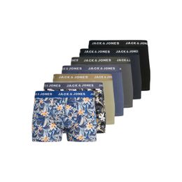 Jack & Jones JACK & JONES Herren Boxershorts "Boxershort JACMASON FLOWER TRUNKS 7P 7er Pack", Gr. S, bunt, Obermaterial: 95% Baumwolle CO. 5% Elasthan EL.,