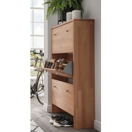 Kombikommode Home Affaire, B:82cm H:133cm T:27cm, braun, Massivholz, Schlafzimmer, Sideboards, "Dura Kommode Schrank Schuhschrank", aus