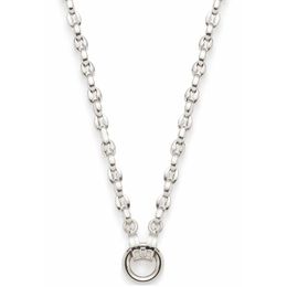 Leonardo Damen Charm-Kette "Halskette Romea Clip&Mix", 50, Edelstahl, L: 50 B: 6mm, silber, Edelstahl, B:6mm, Halsketten