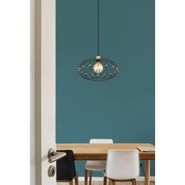 Globo LIGHTING H&auml;ngeleuchte "GREYS", &Oslash; 40cm H: 150cm, 1 Stk.schwarz matt, Wohnzimmer, Leuchten, H&auml;ngelampe Esszimmer-Leuchte Esstischleuchte
