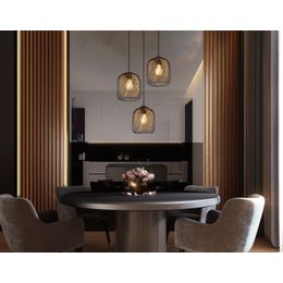 Globo LIGHTING H&auml;ngeleuchte "DICHTI", &Oslash; 18cm H: 150cm, 1 Stk., schwarz, Wohnzimmer, Leuchten, H&auml;ngelampe/Pendelleuchte/Esszimmer/Wohnzimmer/Esstisch