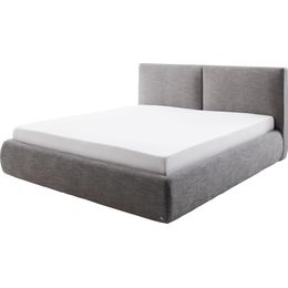 Meise M&ouml;bel Polsterbett MEISE.M&Ouml;BEL, B:199cm H:103cm L:225cm, grau, Bezug Bett: Stoff (90% Polyester, 10% Baumwolle), Betten, "Atesio", Wahlweise mit Lattenrost,