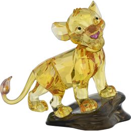 Swarovski Dekofigur "Kristallfigur Sammelfigur The Lion King Simba", B/H/T: 3,3cm x 5,1cm x 6cm, braun, Swarovski Kristall, B:3,3cm H:5,1cm T:6cm,