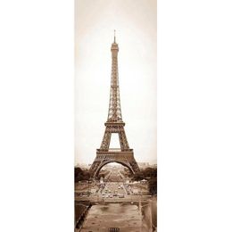 Livingwalls LIVING WALLS Fototapete "Eiffelturm Paris", B/L: 1mm x 2,8mm, bunt, Tapeten, Fototapete Eiffelturm Braun Sepia 1,00 m x 2,80 m Vliestapete