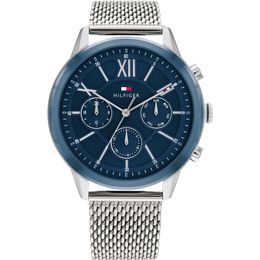 Tommy Hilfiger Herren Multifunktionsuhr "MORRISON", silber, Armbanduhren, Quarzuhr, Armbanduhr, Herrenuhr, Datum, Edelstahlarmband
