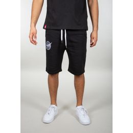 Herren Sweatshorts "NASA Basic Sweat Short", schwarz, Gr. S, Alpha Industries, Obermaterial: 80% Baumwolle, 20% Polyester, Hosen