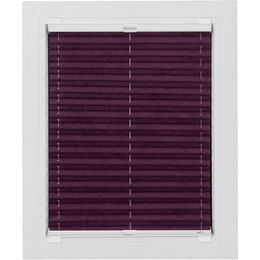 Plissee SUNLINES, B:100cm H:165cm, lila, Obermaterial: 100% Polyester, Wohnzimmer, Plissees, "Start-up Style Crush", geklebt mit Gelenkklebeplatte