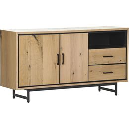 Sideboard GUTMANN FACTORY, B:150cm H:80cm T:43cm, beige, MDF, Wohnzimmer, Sideboards, Kommode, Breite 150 cm