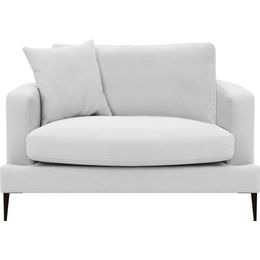 Sessel Home Affaire, B:91cm H:80cm T:97cm, silber, Samtoptik (100% Polyester);Struktur (100% Polyester), Wohnzimmer, Sessel, "Cozy Loungesessel,