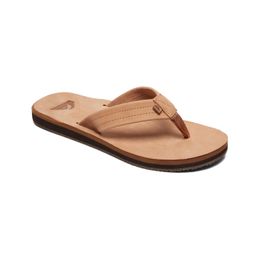 Quiksilver Herren Sandale "Erreka", Gr. 6, beige, Obermaterial: Leder / Futter: Leder / Außensohle: Gummi, Schuhe