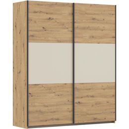 Schwebet&uuml;renschrank Rauch, B:175cm H:210cm T:59cm, beige, Holzwerkstoff, Schr&auml;nke, "Kleiderschrank Schrank Garderobe Garderobenschrank W&auml;scheschrank