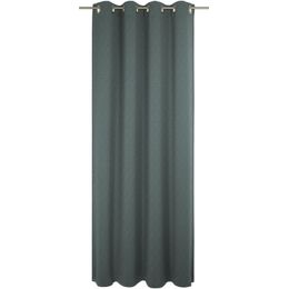 Vorhang WIRTH, B:132cm H:265cm, blau, Baumwolle, Polyester, Wohnzimmer, Gardinen, "Torbole", nach Ma&szlig;