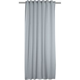 Gardine Apelt, B:134cm H:245cm, grau, Polyacryl, Polyester, Wohnzimmer, Gardinen, "ALFA", ALFA-FV-Universal
