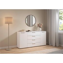 Kommode, B:160cm H:81cm T:42cm, weiß, LeGer Home by Lena Gercke, Holzwerkstoff, Schlafzimmer, Sideboards, "Kommode Sideboard Schubladenkommode SERINA
