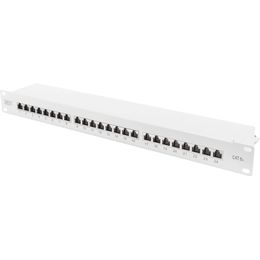 Digitus Netzwerk-Switch "19" Verteilerfeld (LSA+) Cat. 6A Geschirmt DN-91624S-EA", B:56cm H:15,5cm T:8cm, grau, Netzwerk-Switches