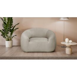 Sessel, B:127cm H:76cm T:96cm, beige, LeGer Home by Lena Gercke, 100% Polyester, Wohnzimmer, Sessel, "YANI Relaxsessel, Loungesessel, Maße B/T/H: