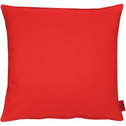 Kissenhülle Apelt, B:40cm L:40cm, rot, Baumwolle, Obermaterial: 60% Polyester, 40% Baumwolle, Kissenbezüge, "4362 Rips Uni", Wasser- und