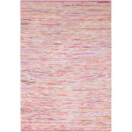 Teppich, B:60cm H:10mm L:110cm, pink, MyFlair M&Ouml;BEL & ACCESSOIRES, Baumwolle, Polyester, Wohnzimmer, Teppiche, "Ameer", Handweb Teppich, 90%