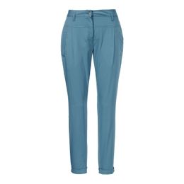 Madeleine Mode MADELEINE Damen Chinohose "Hose Chino-Hose mit Bundfalten", blau, Gr. 34, Obermaterial: 98% Baumwolle CO (CMIA). 2% Elasthan EL., Hosen