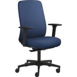 mayer Sitzmöbel Drehstuhl MAYER SITZMÖBEL, B:70cm H:105cm T:63cm, blau, Polyester, Büro, Stühle, "2229", höhenverstellbare Armlehnen, Sitztiefenverstellung
