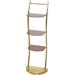 Standregal Home Affaire, B:33cm H:101cm T:25cm, gold, Metall, Badezimmer, Regale