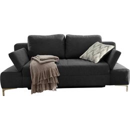 Jockenh&ouml;fer Schlafsofa, B:202cm T:103cm, schwarz, JOCKENH&Ouml;FER GRUPPE, Jugendzimmer, Sofas, "Jano", klassisches Schlafsofa mit individuell, verstellbaren Armlehnen
