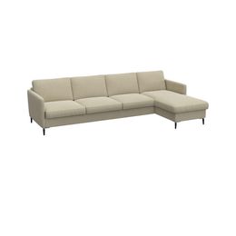 Ecksofa FLEXLUX, B:280cm H:85cm T:159cm, beige, Wohnzimmer, Sofas, "Fiore, L-Form, bequem und komfortabel durch hochwertigem Sitzaufbau", schmale