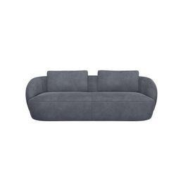 3-Sitzer FLEXLUX, B:217cm H:85cm T:102cm, grau, 100% Polyester, Sofas, "Torino, rund und bequem, Couch, Dreisitzer, OTTOs Choice", Modernes,