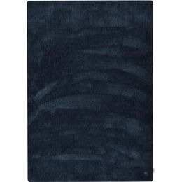 Hochflor-Teppich Tom Tailor HOME, B:160cm H:25mm L:230cm, blau, Polyester, Teppiche, "Shaggy Teppich Cozy", Uni Farben, auch in Pastell Farben, weich